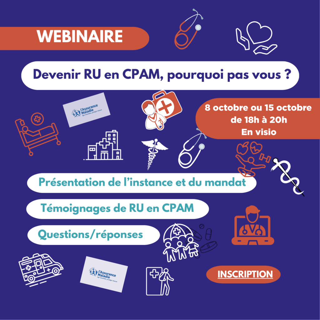 [Webinaire d'échanges] Devenir RU en CPAM, pourquoi pas vous ? - Grand-Est